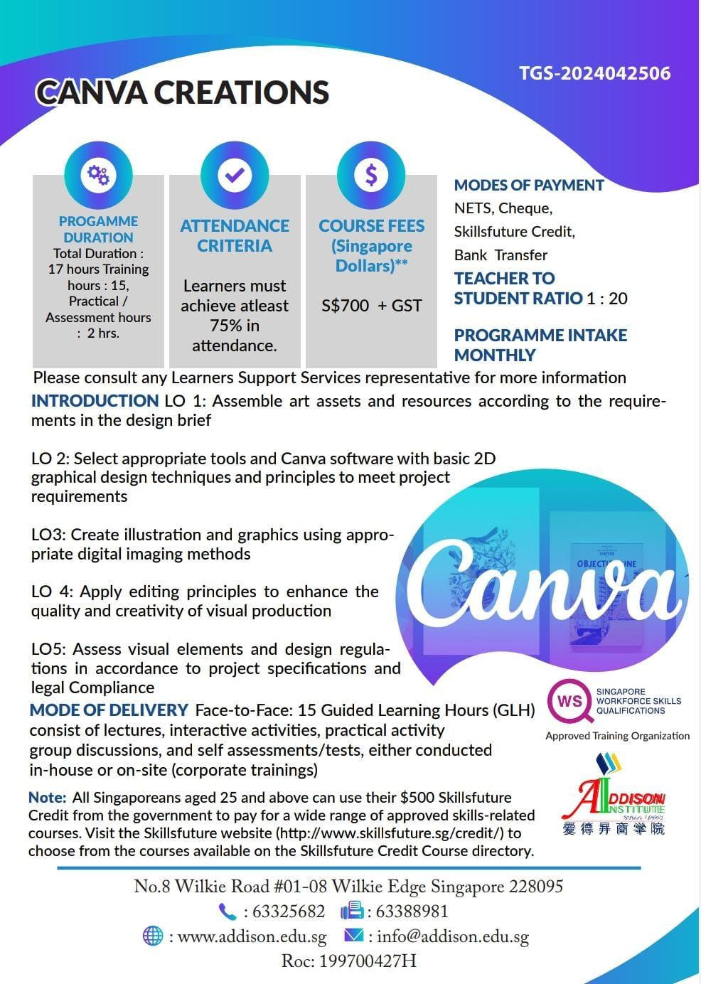 Canva Creations | Addison Institute